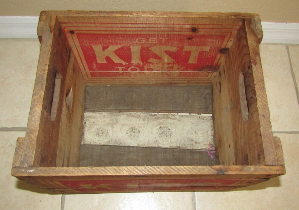 VINTAGE "GET KIST TODAY" SODA BEVERAGE WOODEN CRATE (16.5" long) | eBay