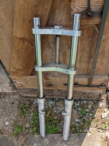 Front forks with yokes 35mm Honda Yamaha trail bike etc | eBay UK