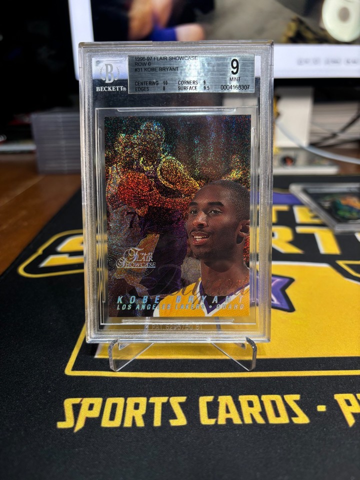 1996 Flair Showcase Row 0 KOBE BRYANT BGS 9 NBA Los Angeles Lakers | eBay