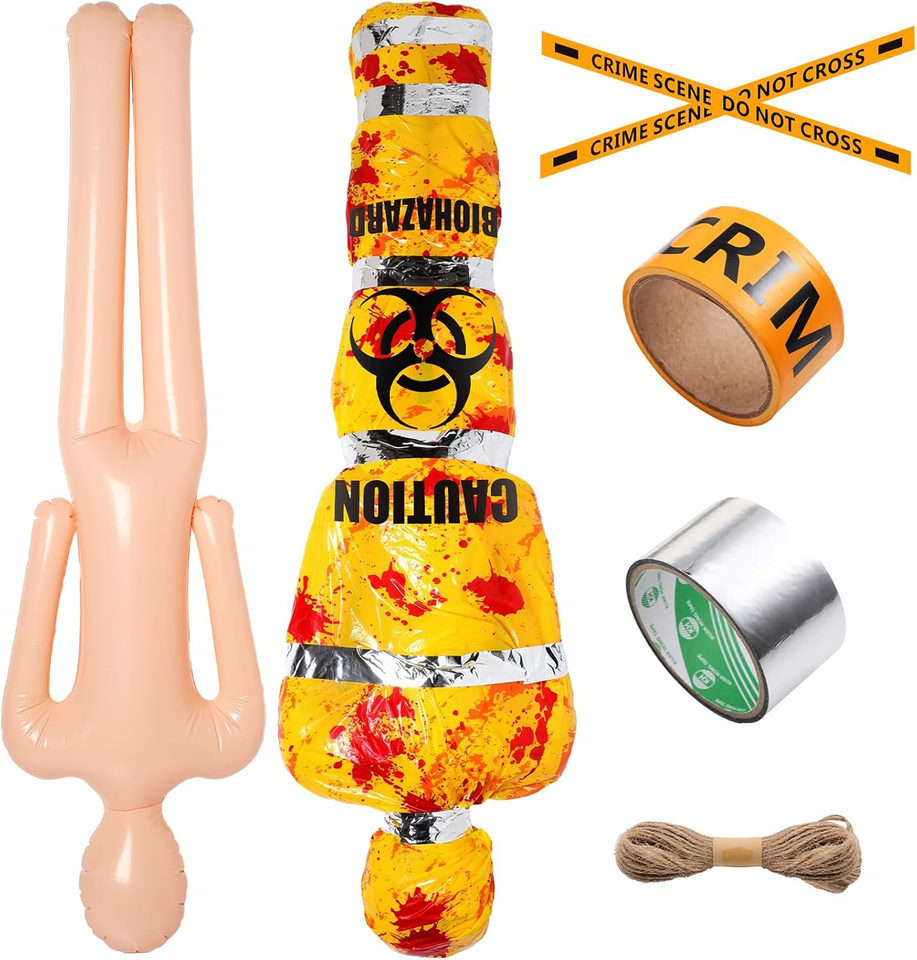 5Ft Halloween Dead Victim Props - Outdoor Scary Fake Hanging Corpse in ...