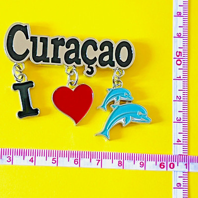 CURACAO / METAL FRIDGE MAGNET WITH PENDANTS / SOUVENIR | eBay