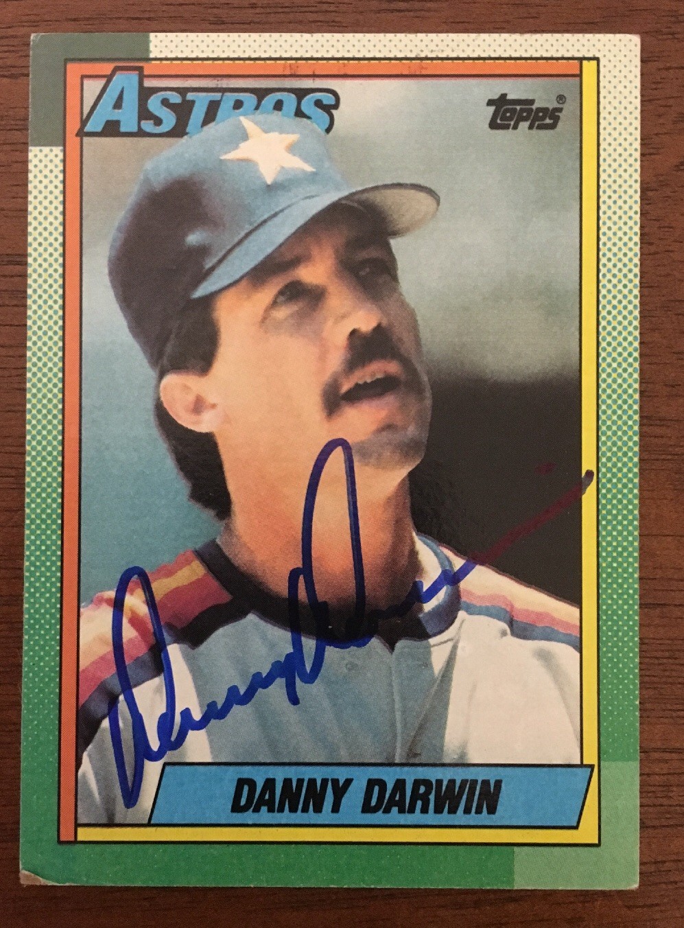 DANNY DARWIN TOPPS AUTOGRAPHED SIGNED AUTO BASEBALL CARD 64 ASTROS | eBay