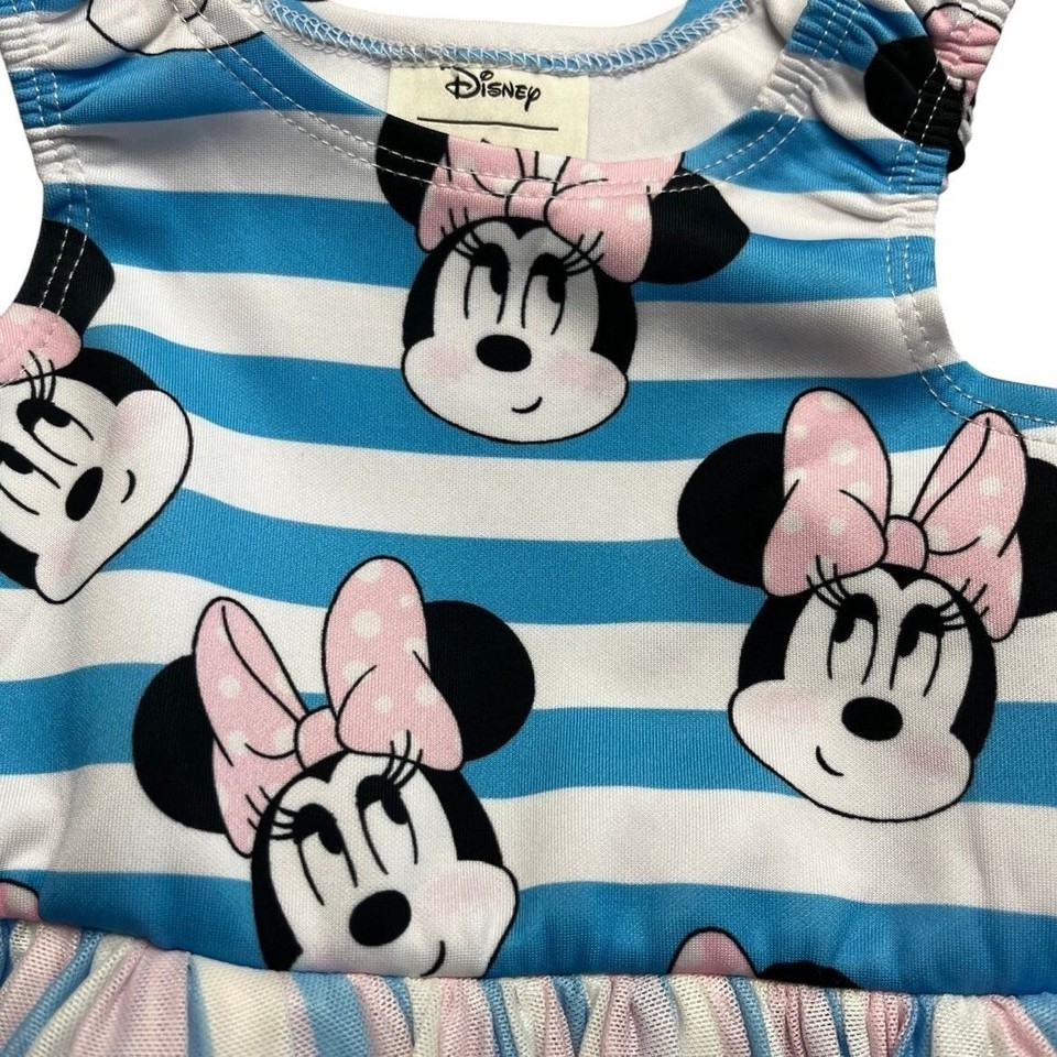 Disney x Pippa & Julie Minnie Mouse Striped Tutu Dress Size 12 Months ...