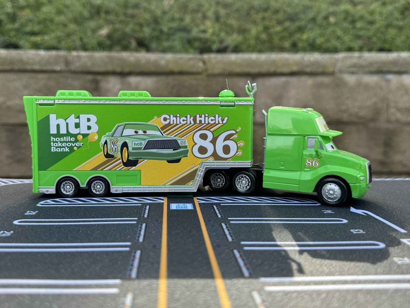 Disney Pixar The World Of Cars Race O Rama Mega Size Chick Hicks Semi ...