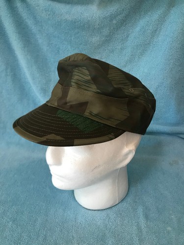 WW2 German Luftwaffe Splinter Pattern Camouflage Field Cap, Size Medium ...