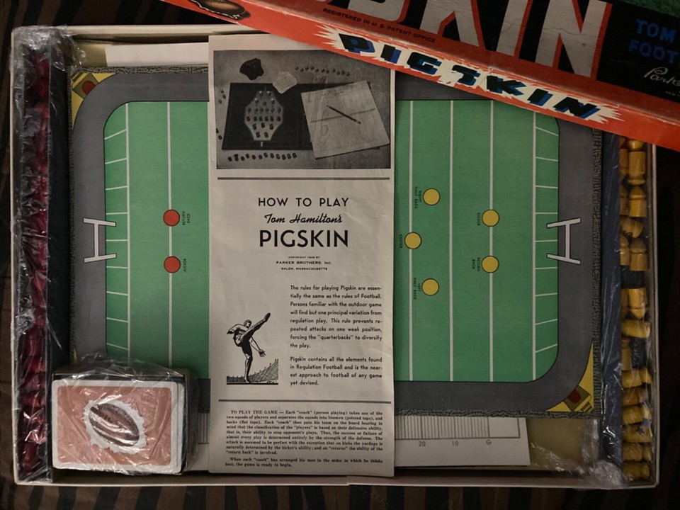 Rare 1946 Pigskin Football Parker Brothers Board Game 🏈 | eBay