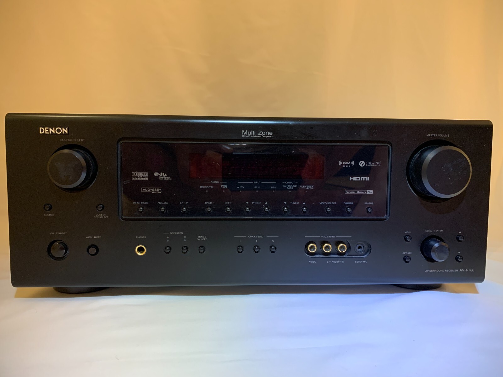 Denon AVR-788 7.1-Channel 120-Watt Dolby DTS HDMI A/V Surround Receiver ...
