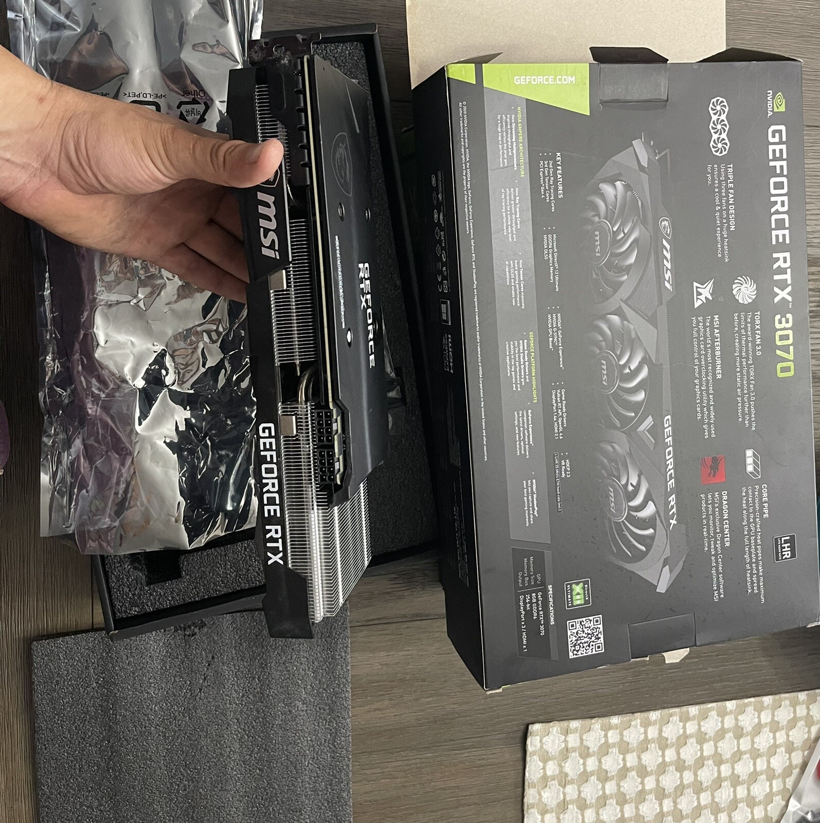 Nvidia EV3A VENTUS 3X RTX geforce rtx 3070 New (Opened Box For Online ...