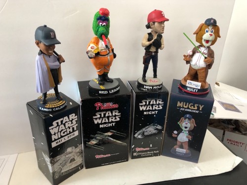 Star Wars Bobbleheads SGA Collector Lot Boston Red Sox , Phillies, etc ...