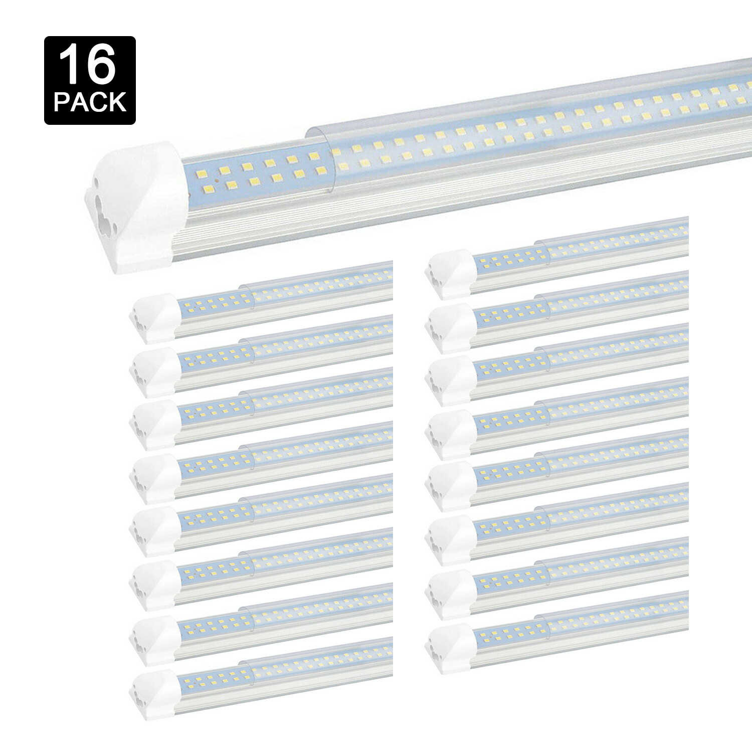 T8 8FT 72W Integrated 8' Led Tube Light Bulbs 8Foot Led Shop Light ...