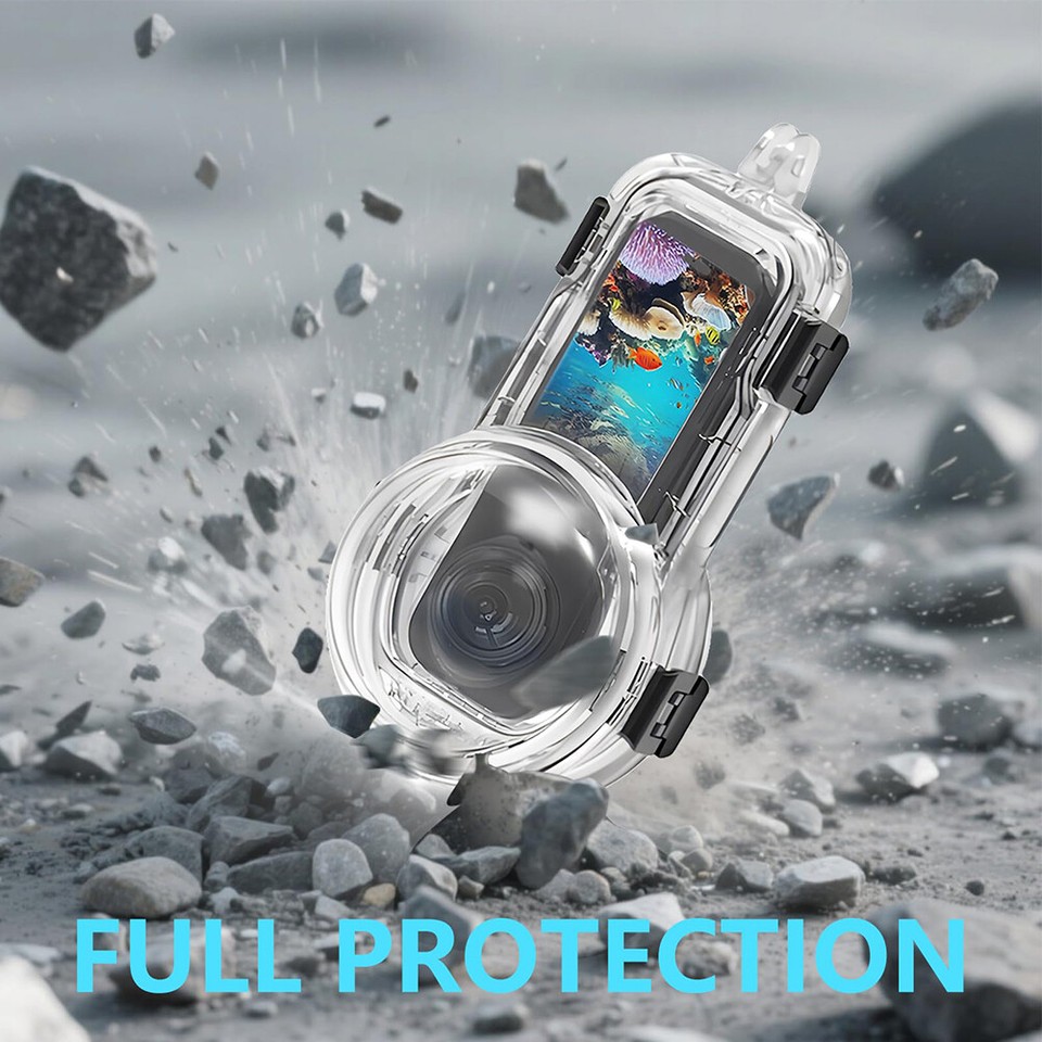 60M Invisible Dive Case Waterproof Camera Diving Shell for Insta360 X5 ...