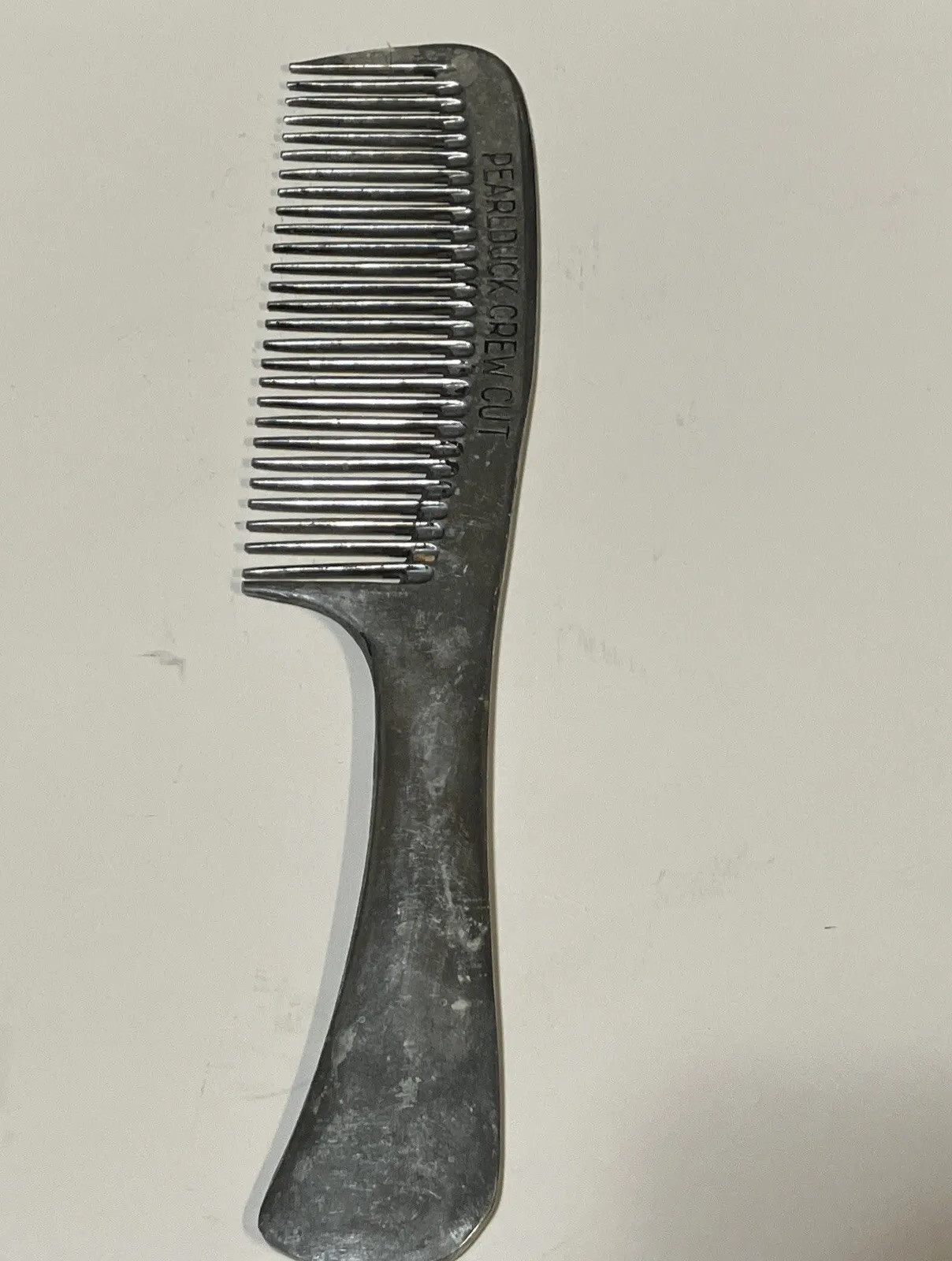 Vintage Rare PEARLDUCK Crew Cut Aluminum Metal Comb GERMANY BARBERSHOP ...