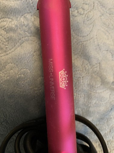 CHI Miss Universe Hot Pink Titanium Hairstyling Flat Iron Straightener ...