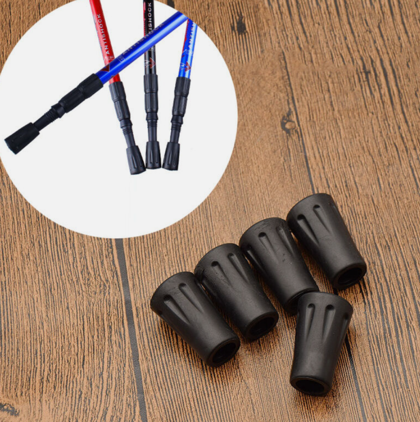 5 Pcs Replacement Rubber Tips End for Walking Trekking Poles Hiking ...