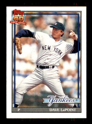 1991 Baseball Topps Dave LaPoint New York Yankees #484 | eBay