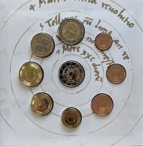 MALTA BU Euro coin set 2023 - 9 Coins | eBay