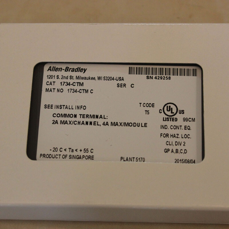 New Allen-Bradley 1734-CTM Point I/O Common Terminal Module AB 1734CTM ...