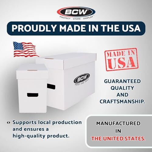 BCW Graded Comic Book Box - 5ct | Durable White Corrugated Paper | Fits ...