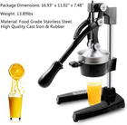 Professional Citrus Juicer Lemon Squeezer, Commercial Grade Manual ...