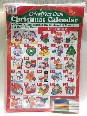 Color your own advent countdown calendar - kids' craft - Color Me ...