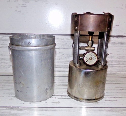 Vintage Coleman WWII GI Field Pocket Stove WW2 Hiking Camping Backpack ...