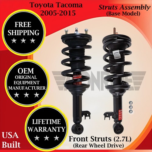 Monroe OEM Front Struts For 2005-2015 Toyota Tacoma 2.7L 2WD Lifetime ...
