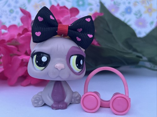 Littlest Pet Shop LPS Authentic 1757 Lavender Purple French Bulldog ...