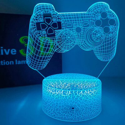 3D LED Gaming Setup RGB Lamp Gaming Room Lamp Decoration USB Powered ...