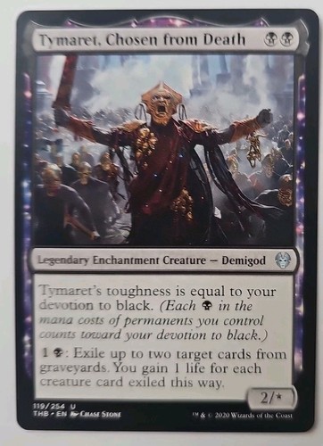 MTG Magic The Gathering Card Tymaret Chosen from Death Legendary ...
