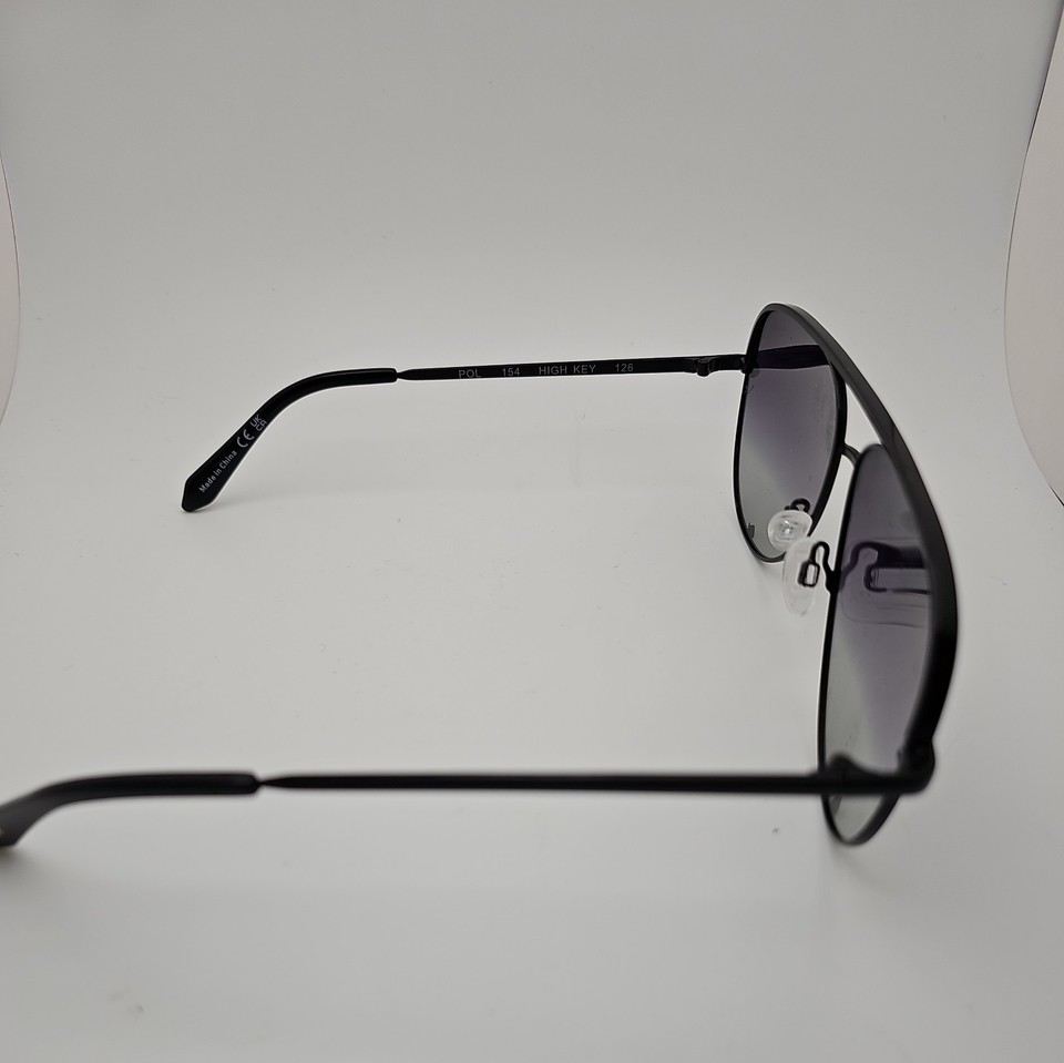 Quay High Key 126 Black Frame/Black Fade Aviator Sunglasses | eBay
