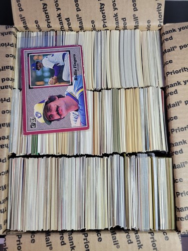 Baseball Card Lot USPS Medium Flat Rate Box Full 2000 + Cards | eBay