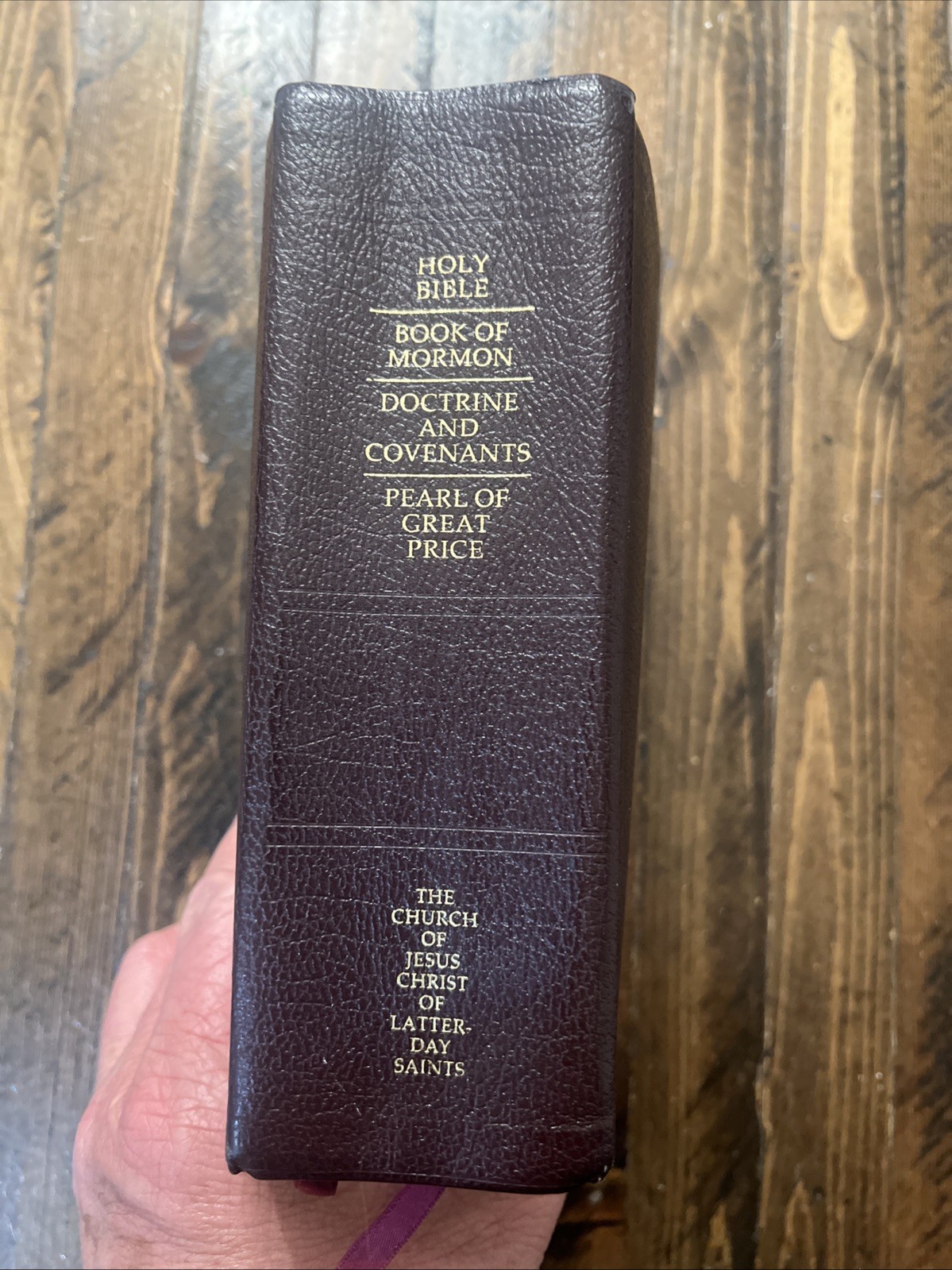 2008 LDS Quad Scriptures Burgundy Leather 7-1/2 X 5-1/2” Indexed | eBay