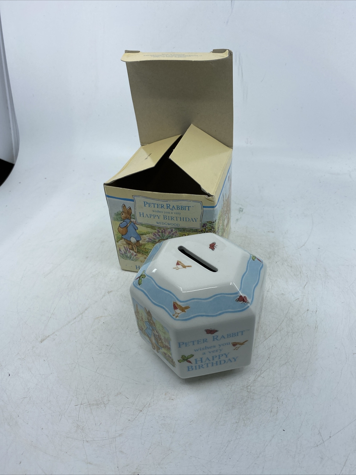 Wedgwood Peter Rabbit 1996 Happy Birthday Bank Money Box | eBay