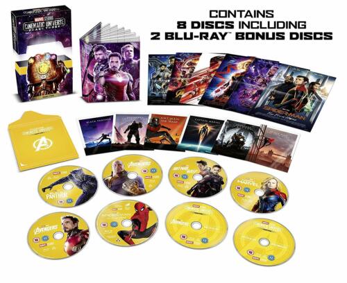 MARVEL STUDIOS CINEMATIC UNIVERSE PHASE 1, 2, 3.1 & 3.2 BOX SET 28 DISC ...