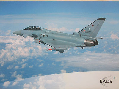 DOCUMENT PUBLICITAIRE RECTO EADS EUROFIGHTER TYPHOON EJ2000 LUFTWAFFE ...