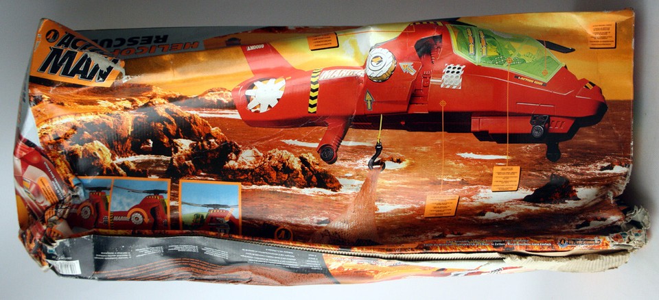 ACTION MAN RESCUE HELICOPTER HASBRO 2000 NEW DAMAGED BOX | eBay