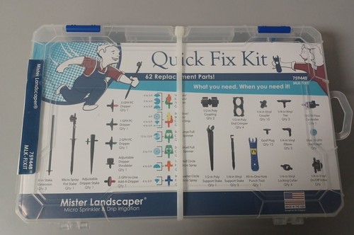 Mister Landscape Quick Fix Kit 62 Replacement Parts *NEW* | eBay