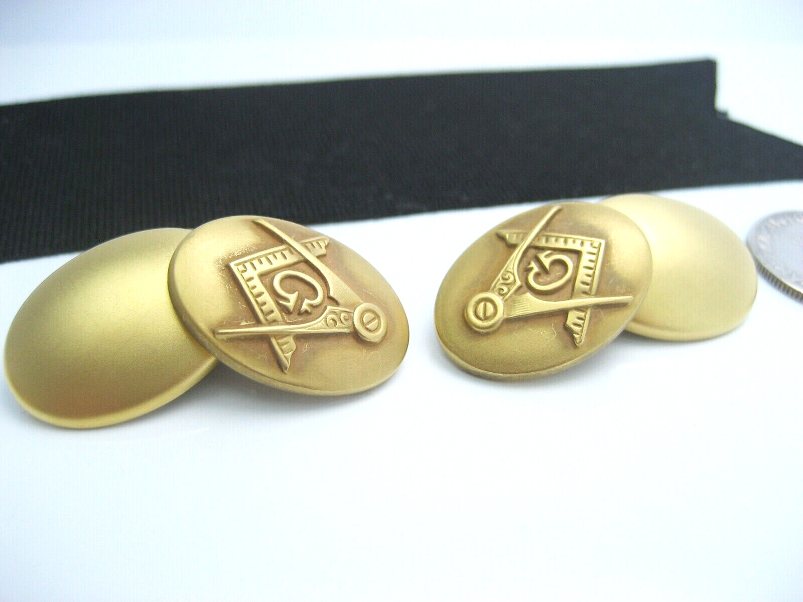 Antique Fraternal Masonic Masons Art Deco era 10K Gol… - Gem