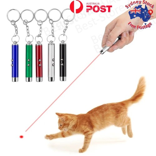 Mini Cat Dog Pet Toy Red Laser Light LED Pointer Pen Lazer Interactive ...