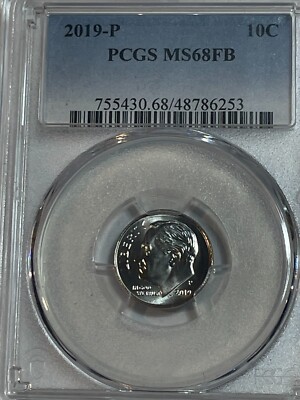 2019 P Roosevelt Dime 10c PCGS MS68FB | eBay
