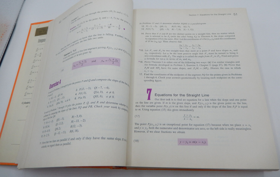 Analytic Geometry and the Calculus Hardcover 1974 by A. W. Goodman ...
