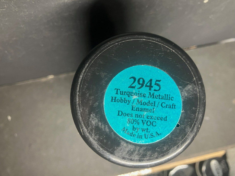 Testors Model Master Turquoise Metallic 2945 Spray Paint 3.0 oz NOS | eBay