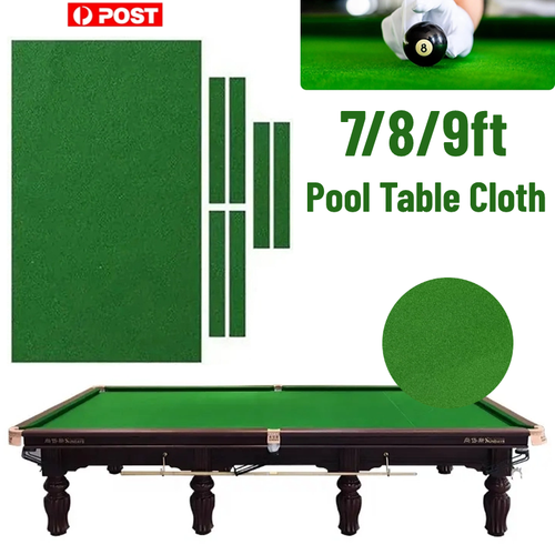7Pcs Worsted Billiard Snooker Pool Table Cover Cloth W/Felt Strip 7/8 ...