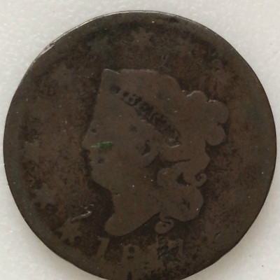 1817 Coronet Head Large One Cent Great Type U. S. Coin A3843 | eBay