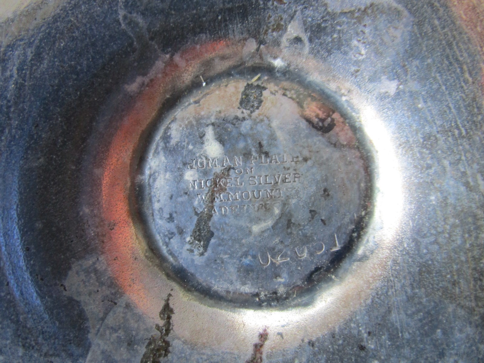 RARE ANTIQUE HOMAN PLATE ON NICKEL SILVER~02051~TWIN HANDLE BOWL~[6" X ...