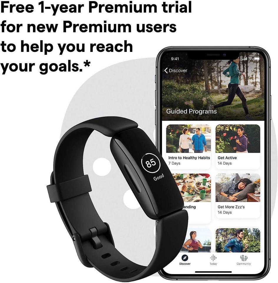 🔥Fitbit Inspire 2 Health & Fitness Activity Trackers FB418 Black | eBay