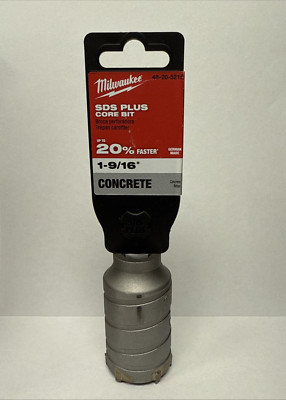 Milwaukee 48-20-5215 1-9/16" SDS-PLUS Core Bit | eBay