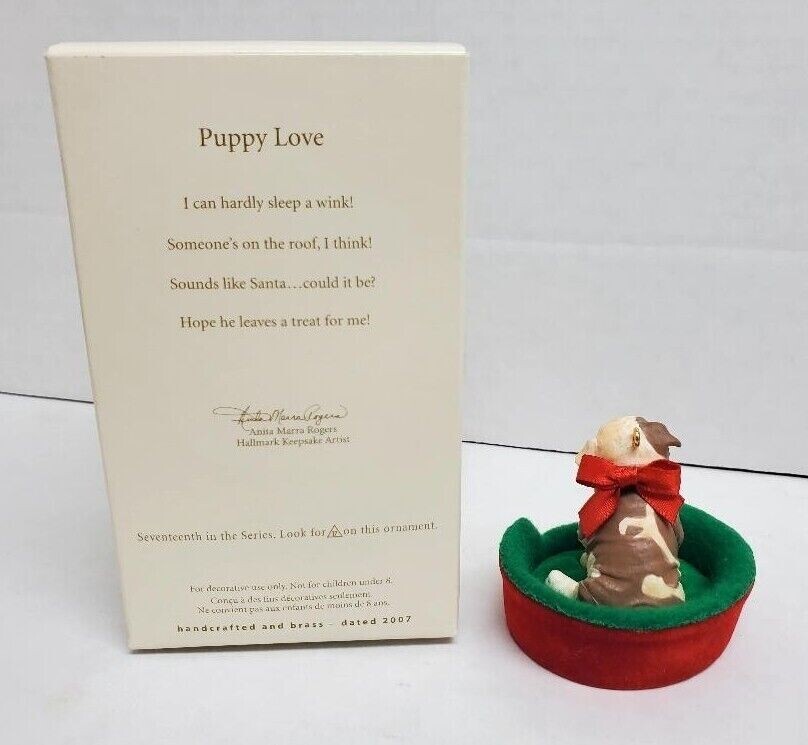 2007 Hallmark Puppy Love Series #17 Keepsake Ornament English Bulldog ...