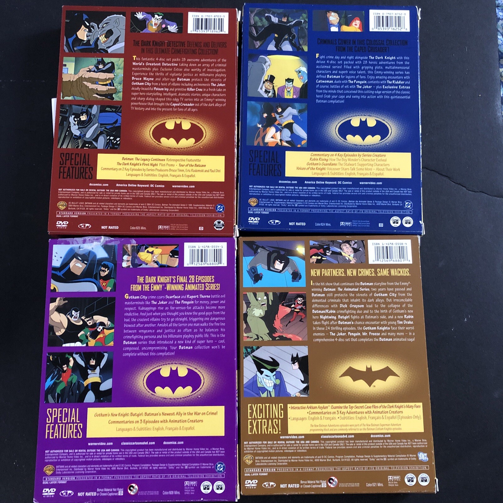 Batman: The Animated Series - Vols. 1-4 (DVD, 2005, 16-Disc Set ...