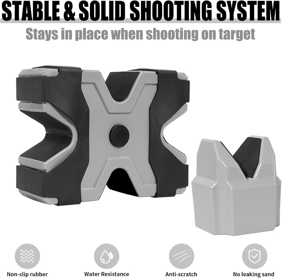 Shooting Rest Non-Slip Block Bench Rest for Rifle and Pistol,Shooting ...